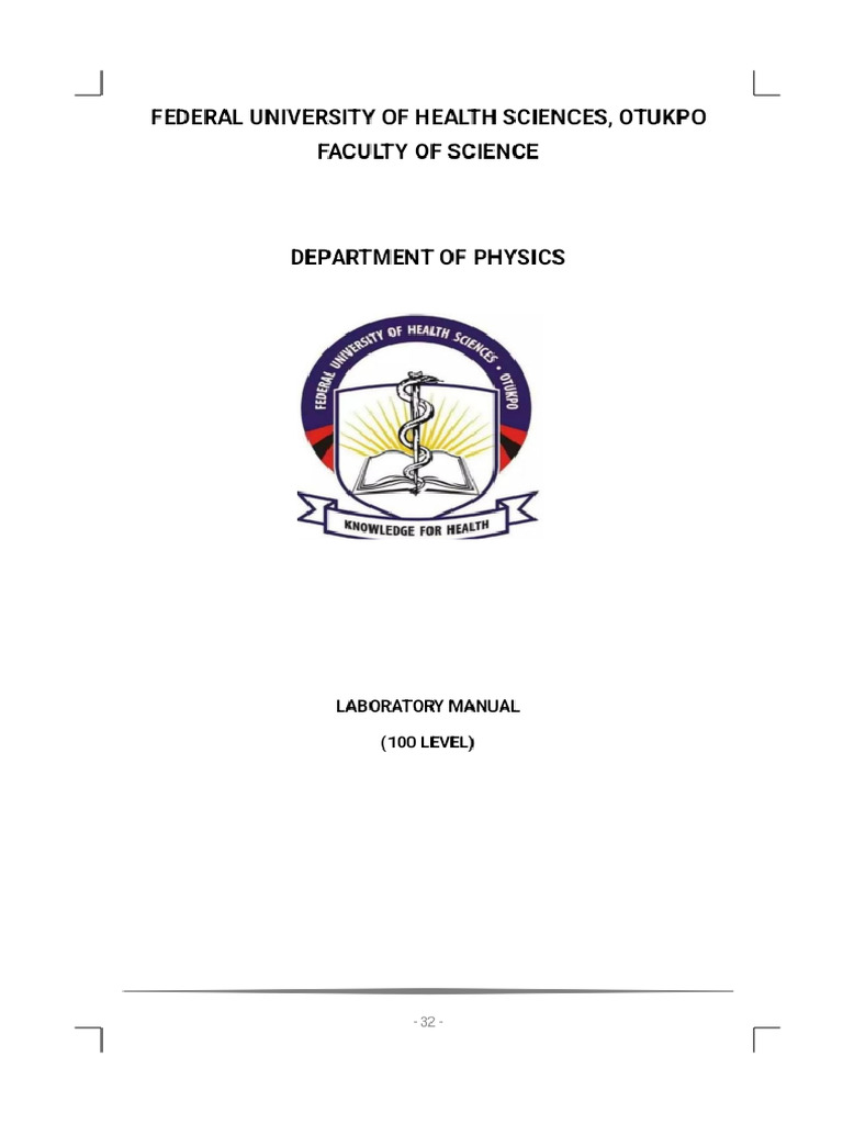 100 Level Physics Practical Manual4 - Phoenix | PDF