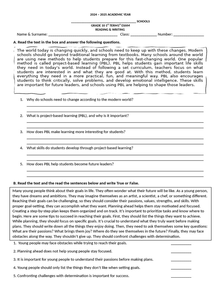 GRADE 10 Reading Writing | PDF | Project Based Learning | Cognition