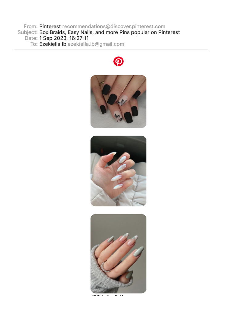 Box Braids, Easy Nails, and More Pins Popular On Pinterest | PDF