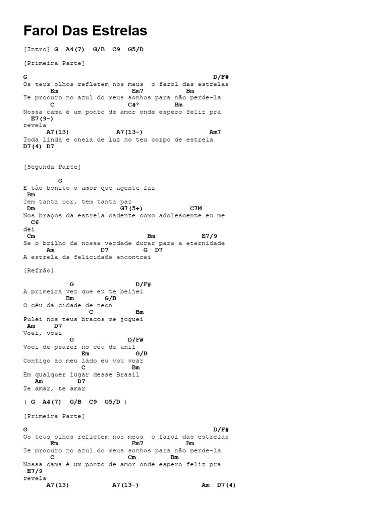 Farol Das Estrelas Pdf Céu