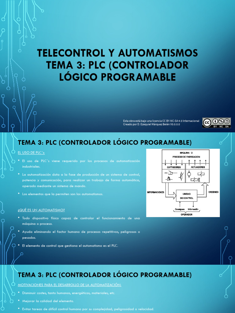 Tema 3 - PLC Parte 1 | PDF | Controlador lógico programable | Hardware de la computadora