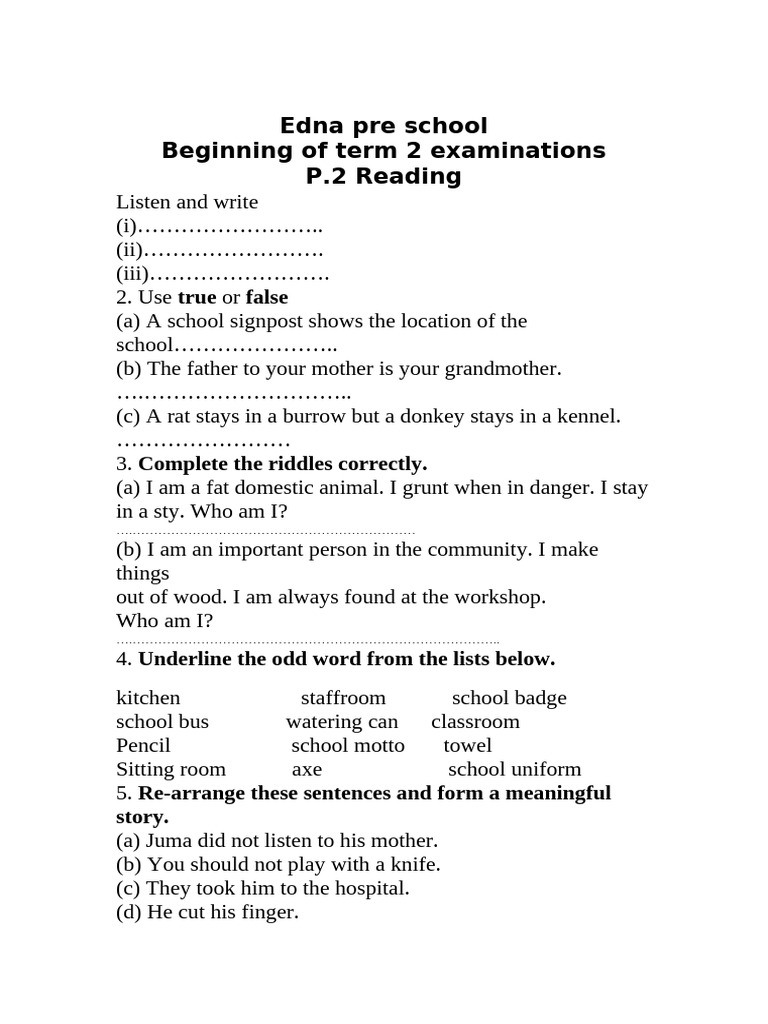 Edna p2 Reading | PDF