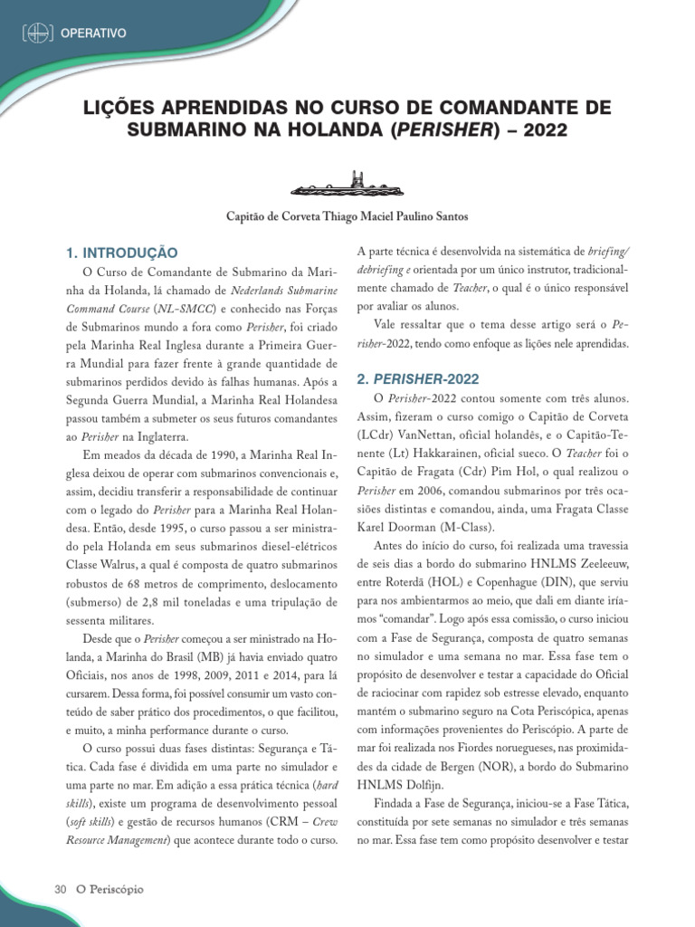 Adriana Carvalho,+Licoes+Aprendidas+No... + +Cc+Maciel | PDF | Submarinos | OTAN