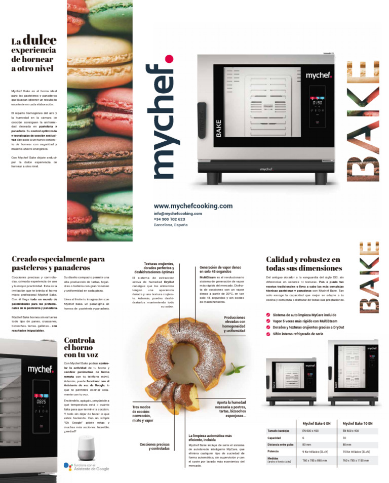 Triptico BAKE ES OK | PDF | Confitería | Panadería