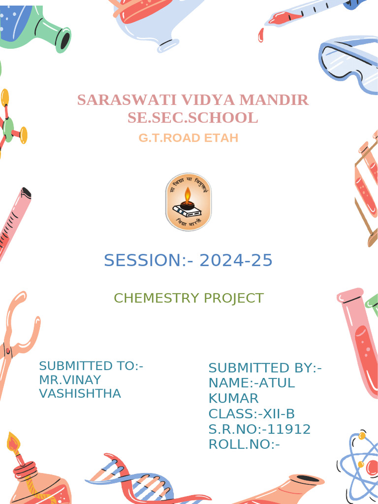 Chemistry FRONT PAGE DESIGN | PDF