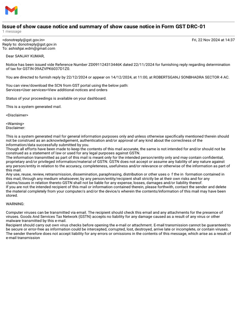 Sanjay Gst | PDF | Computer Virus | Information