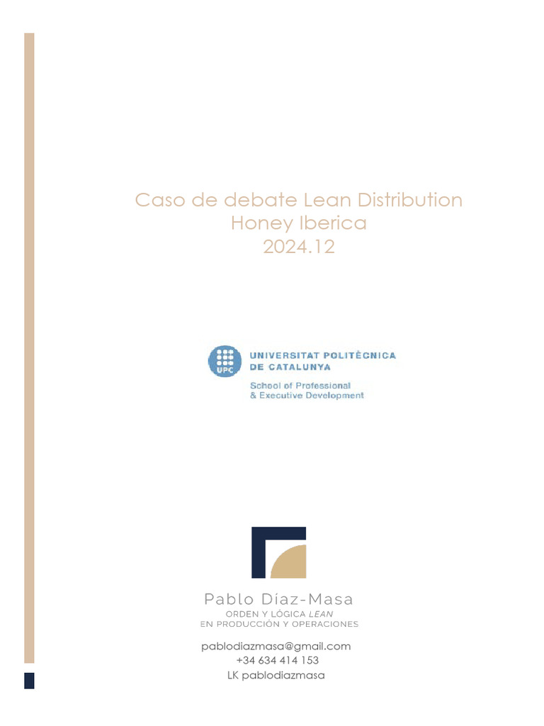 Caso Honey Lean Distribution 202405 | PDF | Barcelona | Business