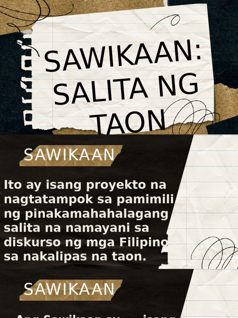 Sawikaan-Salita NG Taon | PDF