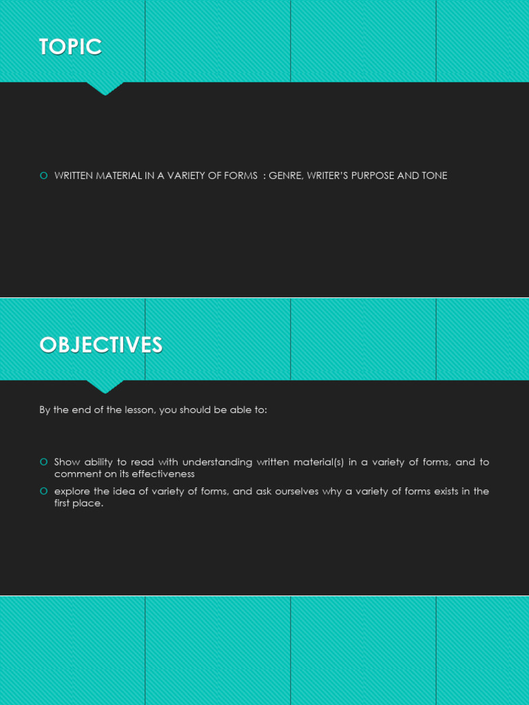 English Lesson Powerpoint | PDF | Non Fiction