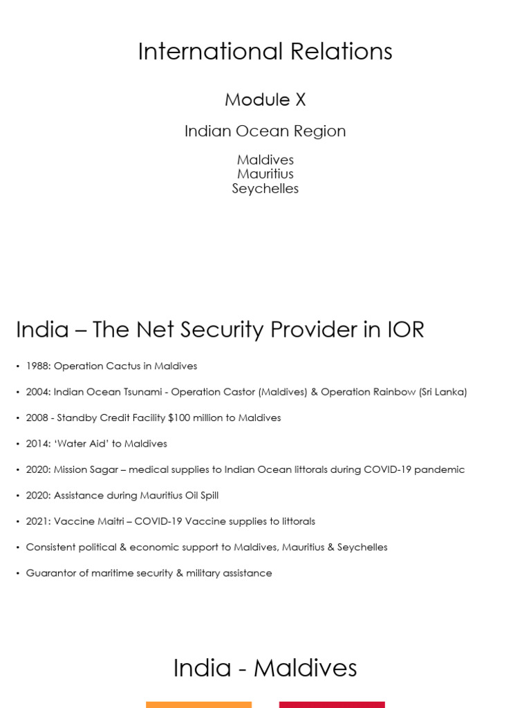 ModuleX IndianOceanRegionWhite | PDF