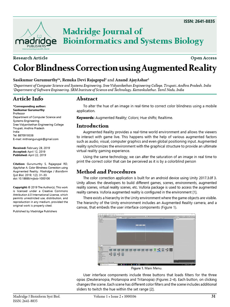 Color_Blindness_Correction_using_Augment | PDF | Augmented Reality | Vision