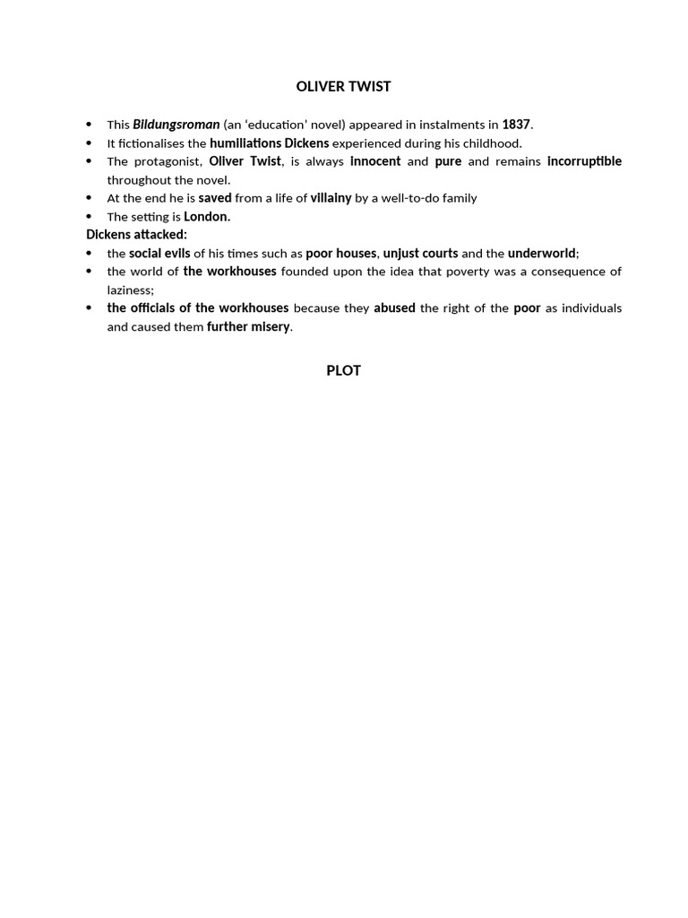 Oliver Twist | PDF