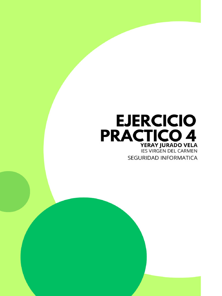 Ejercicio Practico 4 | PDF