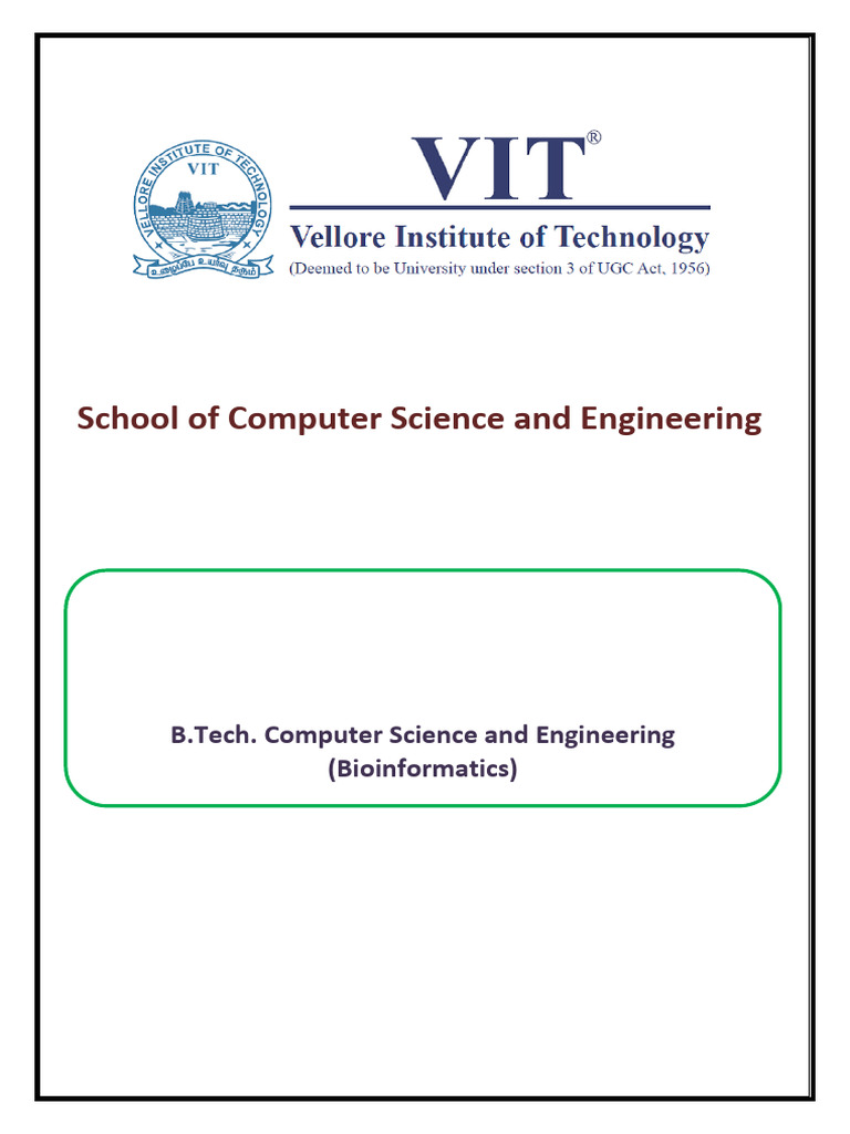 B.Tech Bioinformatics Curriculum | PDF | Chemical Reactions | Engineering