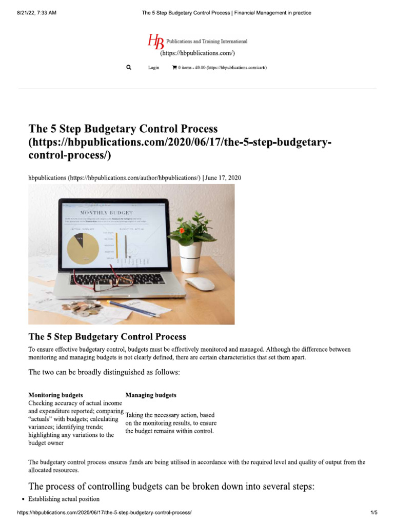 Budget Control | PDF