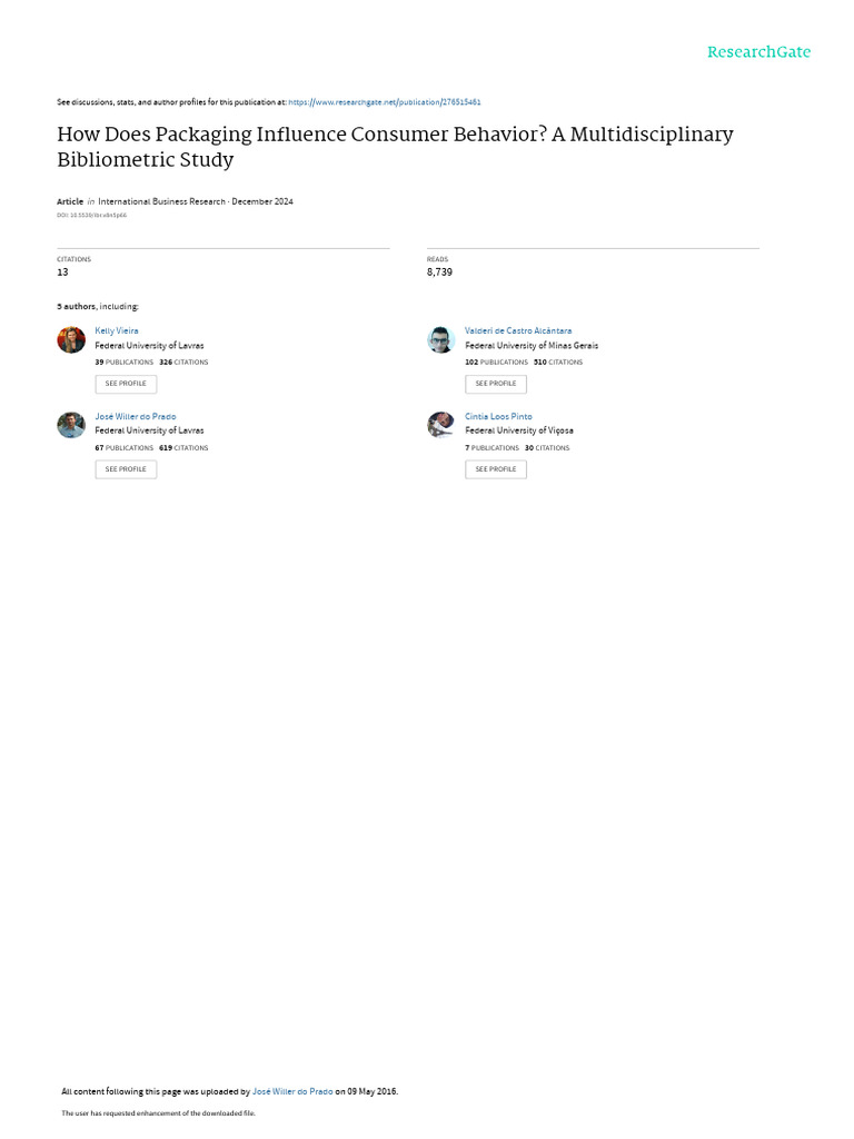 How Does Packaging Influence Consumer Behavior A M | PDF | Consumer Behaviour | Behavior