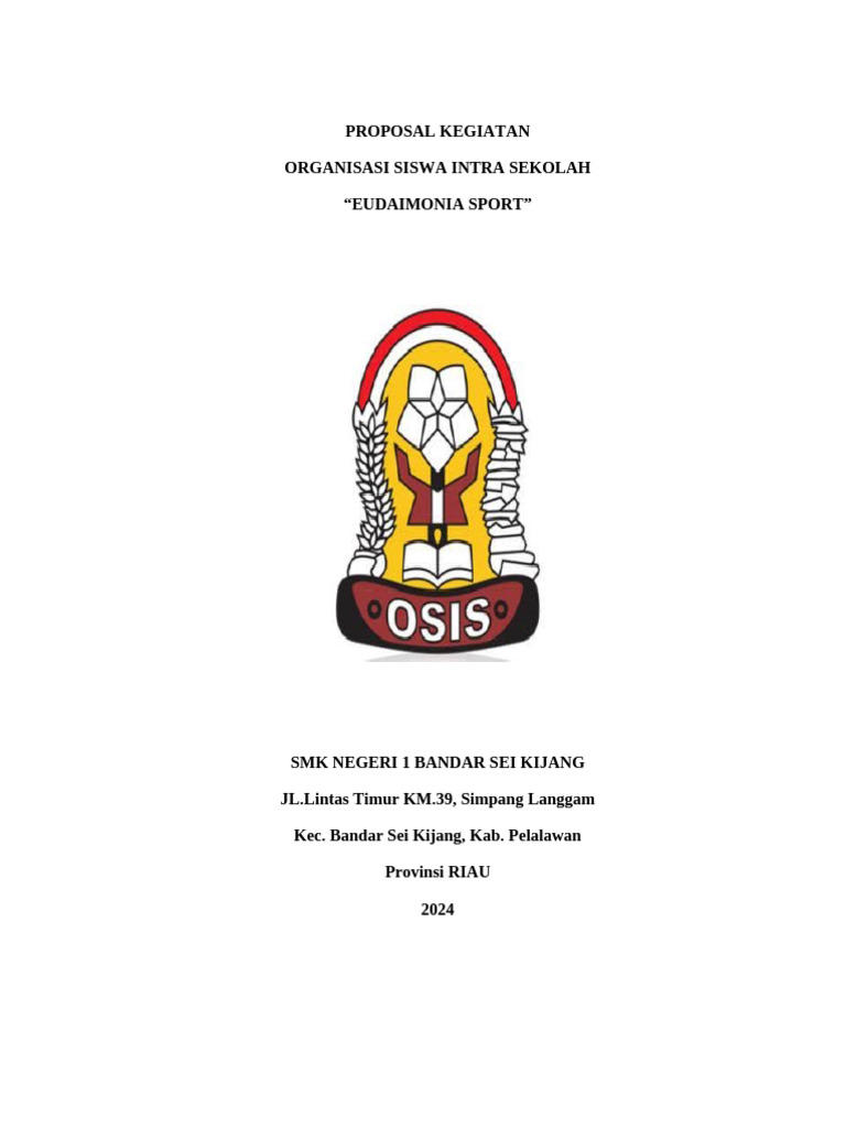 Proposal Kegiatan Eudaimonia Sport SMK | PDF