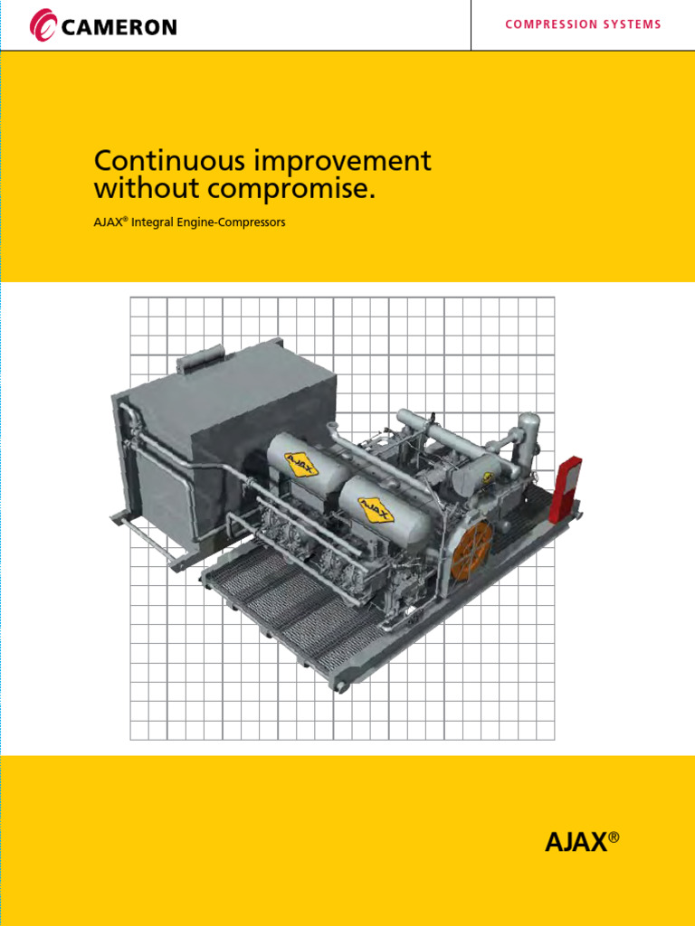 COMPRESORES DE GAS CAMERON AJAX - Brochure | PDF | Pump | Bearing ...