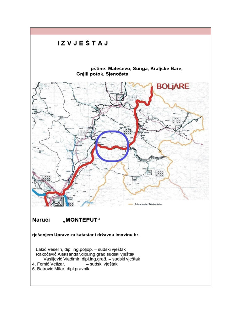 Autoput, Mateševo - Andrijevica Br.1-Procjena | PDF