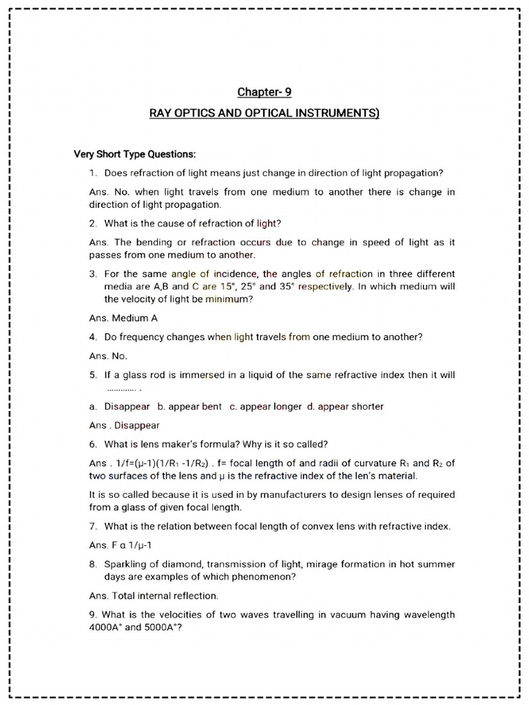 PDT Ray Opt Instr | PDF