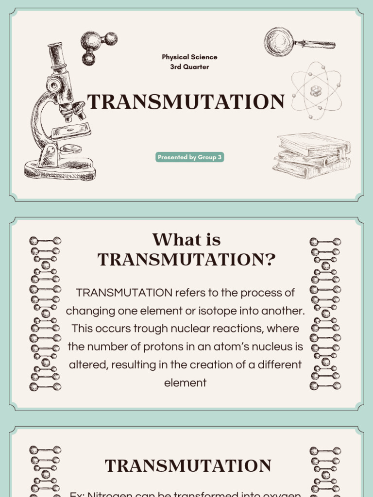 transmutation.2 | PDF | Chemical Elements | Atoms