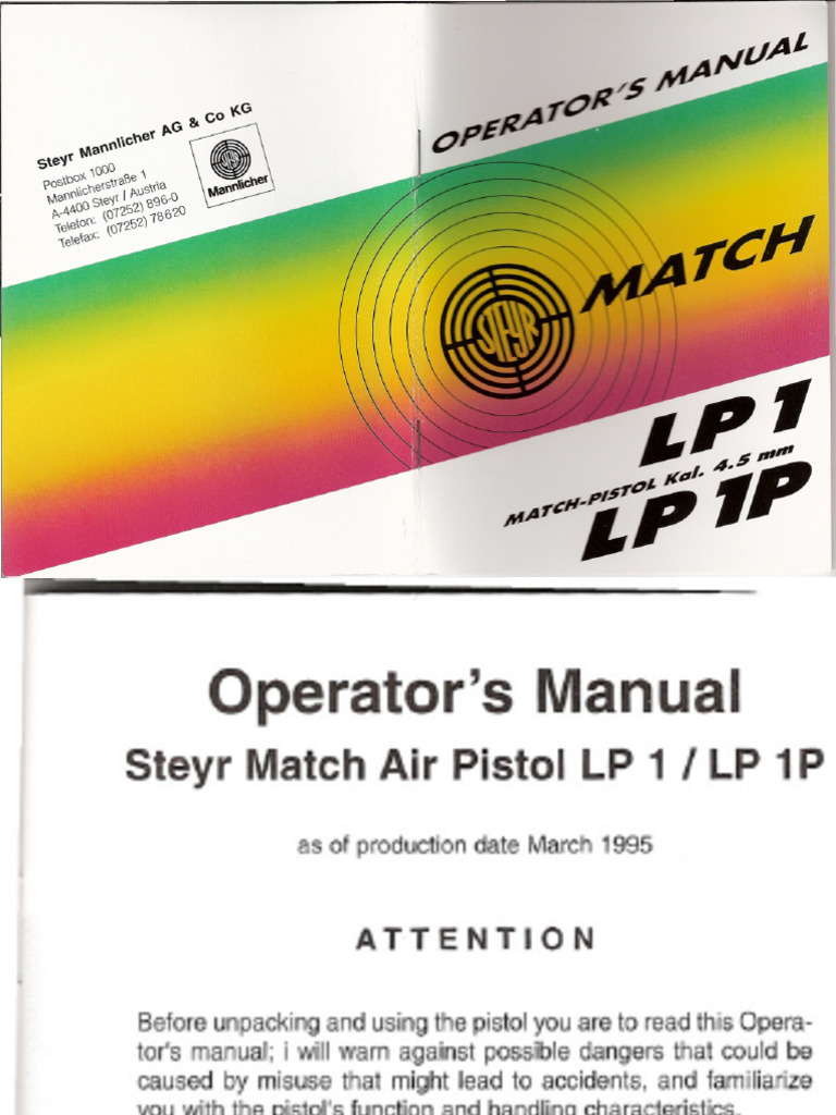 SteyrManual LP1-2 | PDF
