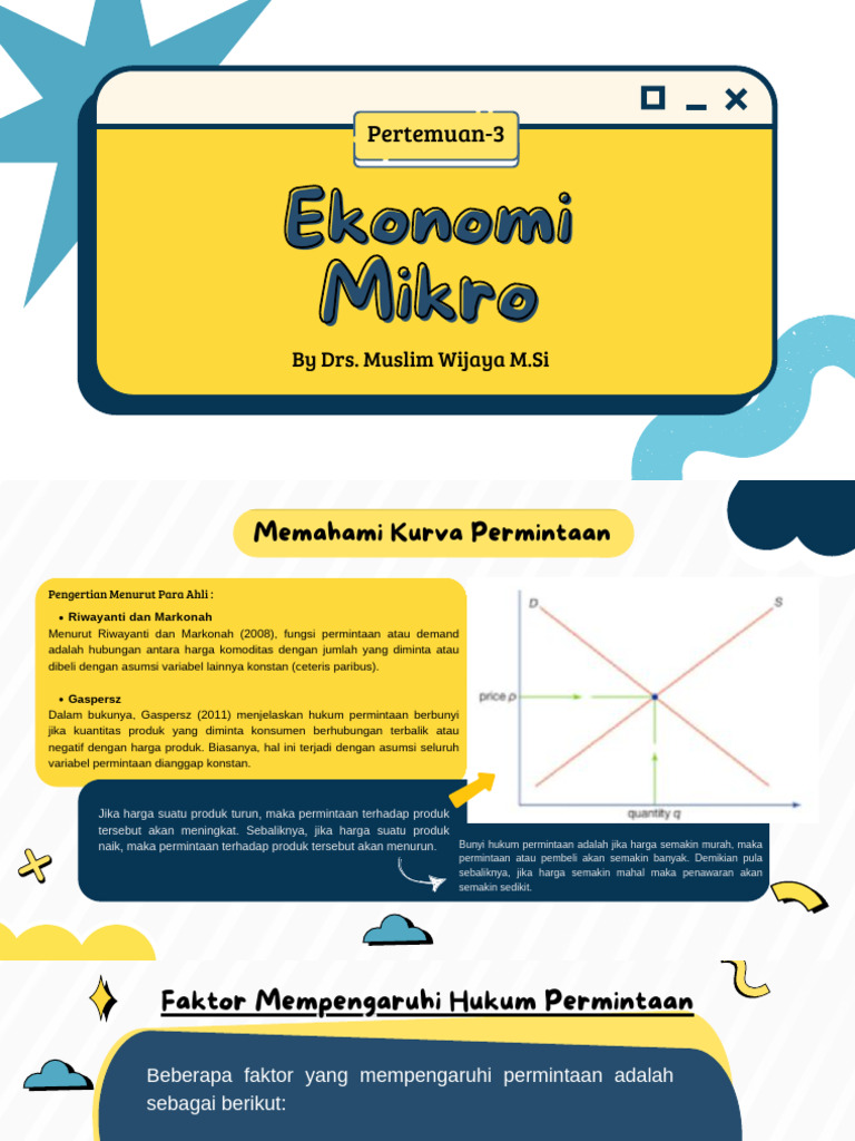 Ekonomi Mikro Pertemuan Ke 3 | PDF