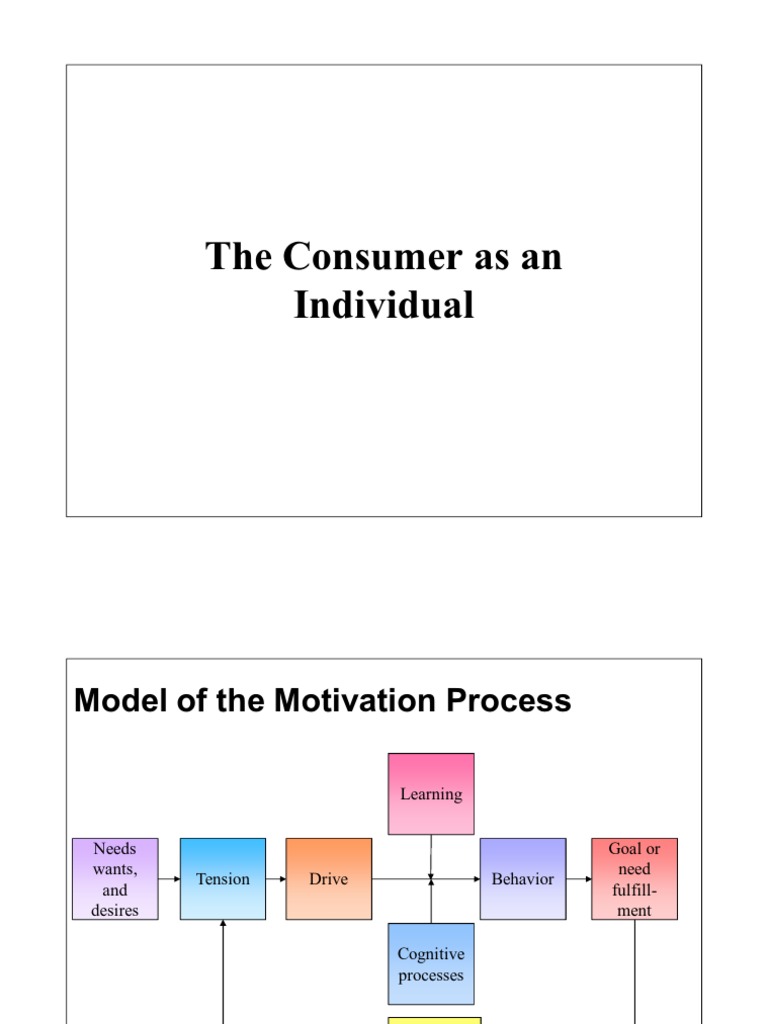 Consumer Behaviour Motivation | PDF | Self Actualization | Motivation