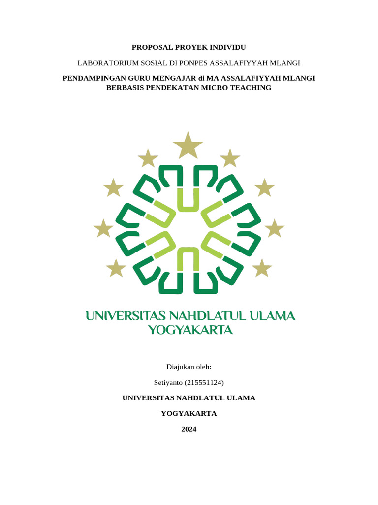 Proposal Proyek Individu | PDF