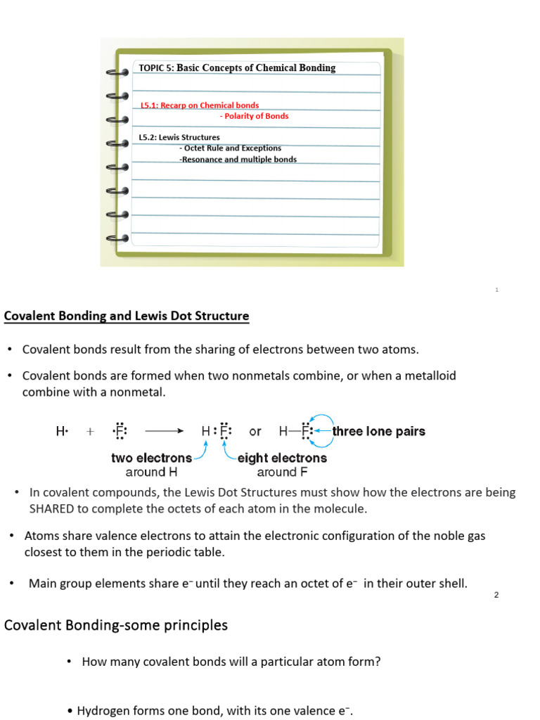 Chemical Bonds Resonance Lecture | PDF | Ionic Bonding | Chemical Compounds