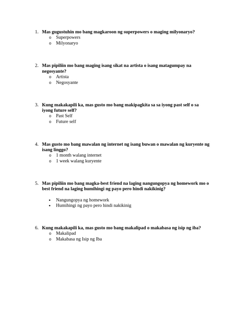 Hope Questions | PDF