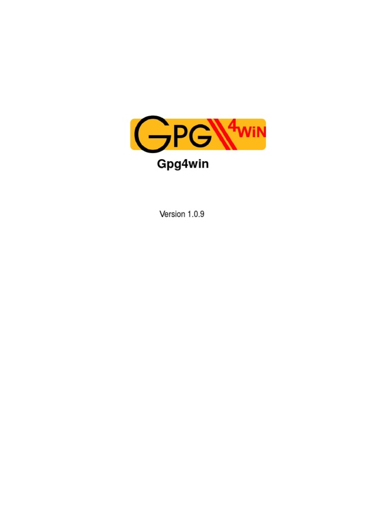 GPG 4 Win | PDF | Public Key Cryptography | Secure Communication