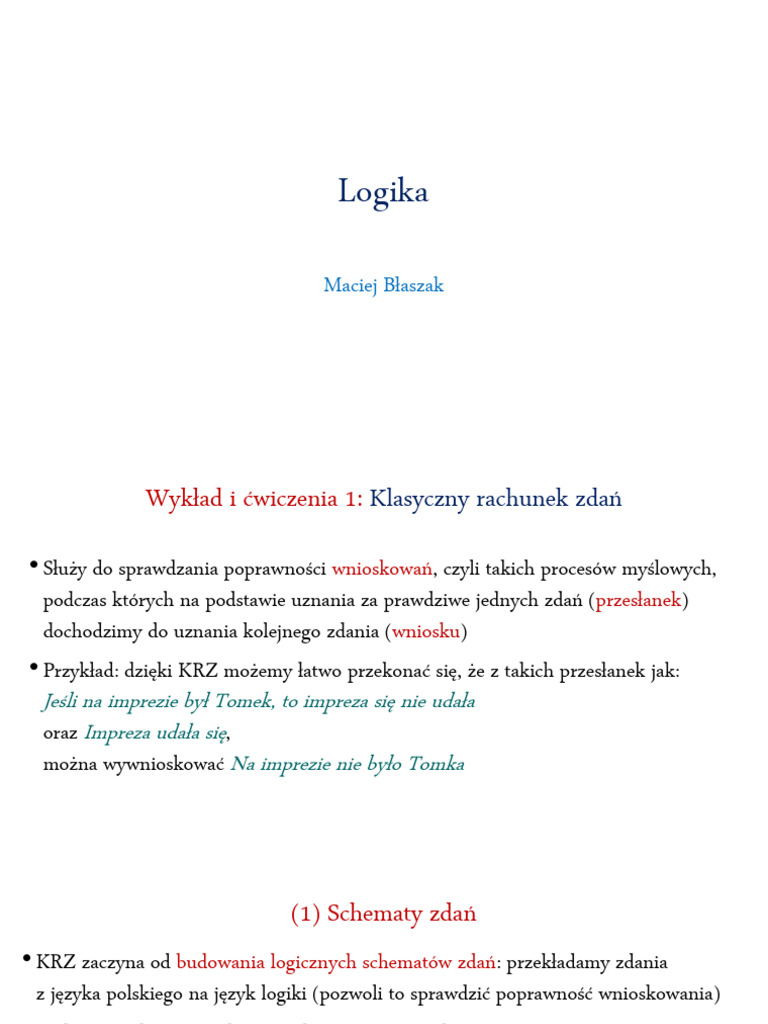 Logika 1 | PDF