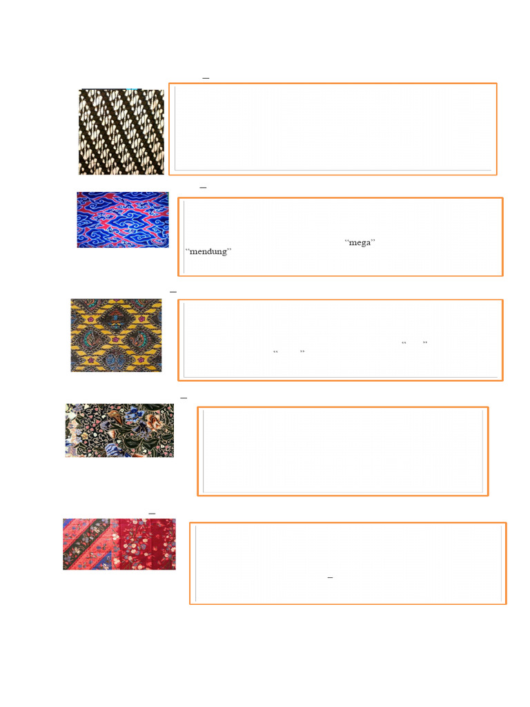 Macam Macam Batik Se Nusantara | PDF