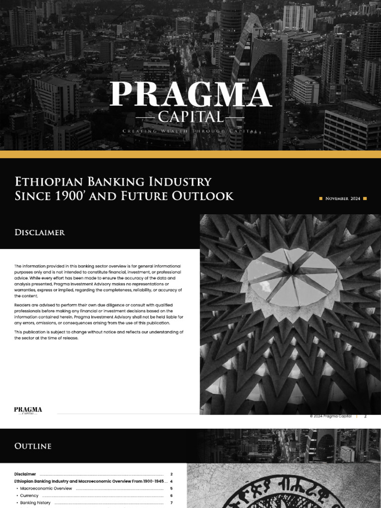 Ethiopian Banking Industry Since 1900s? | PDF | Capital Market | Money