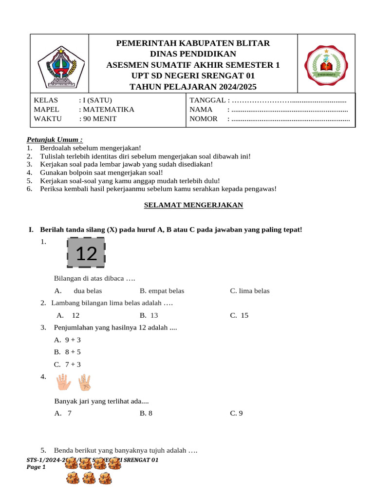 Naskah Soal Matematika | PDF