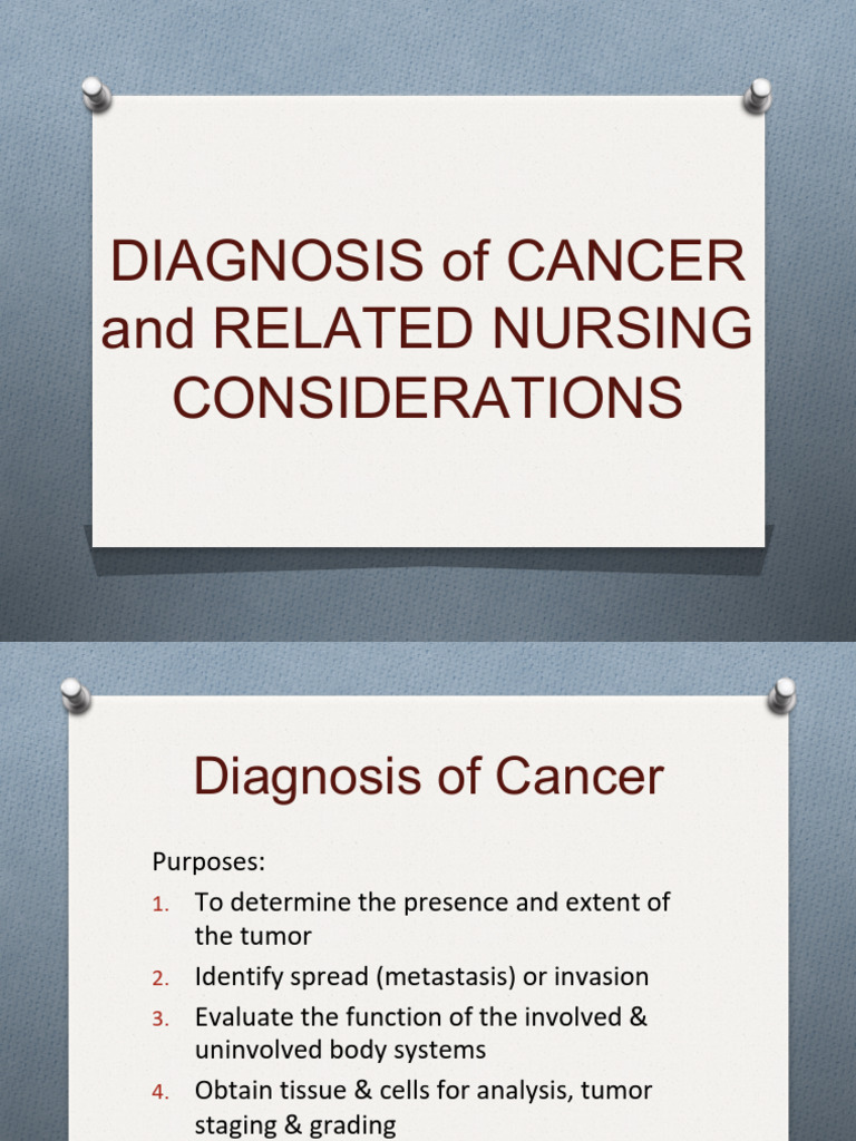 2 Cancer Diagnostic Tests | PDF | Biopsy | Cancer