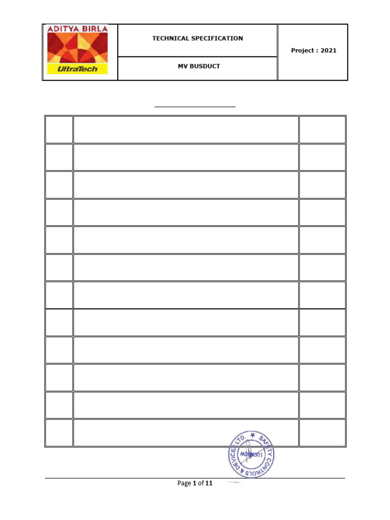 MV BUSDUCT Signed - Compressed | PDF | Duct (Flow) | Electrical Wiring