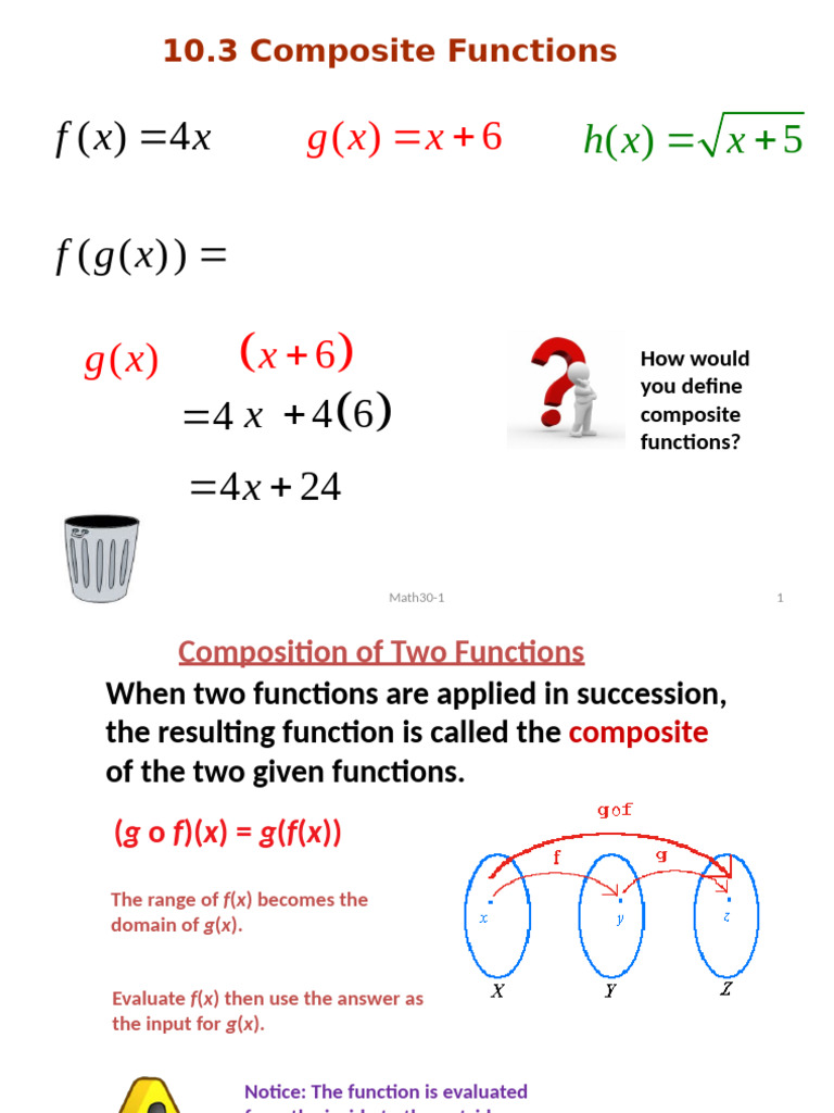 10.3 Composite Functions | PDF | Function (Mathematics) | Analysis