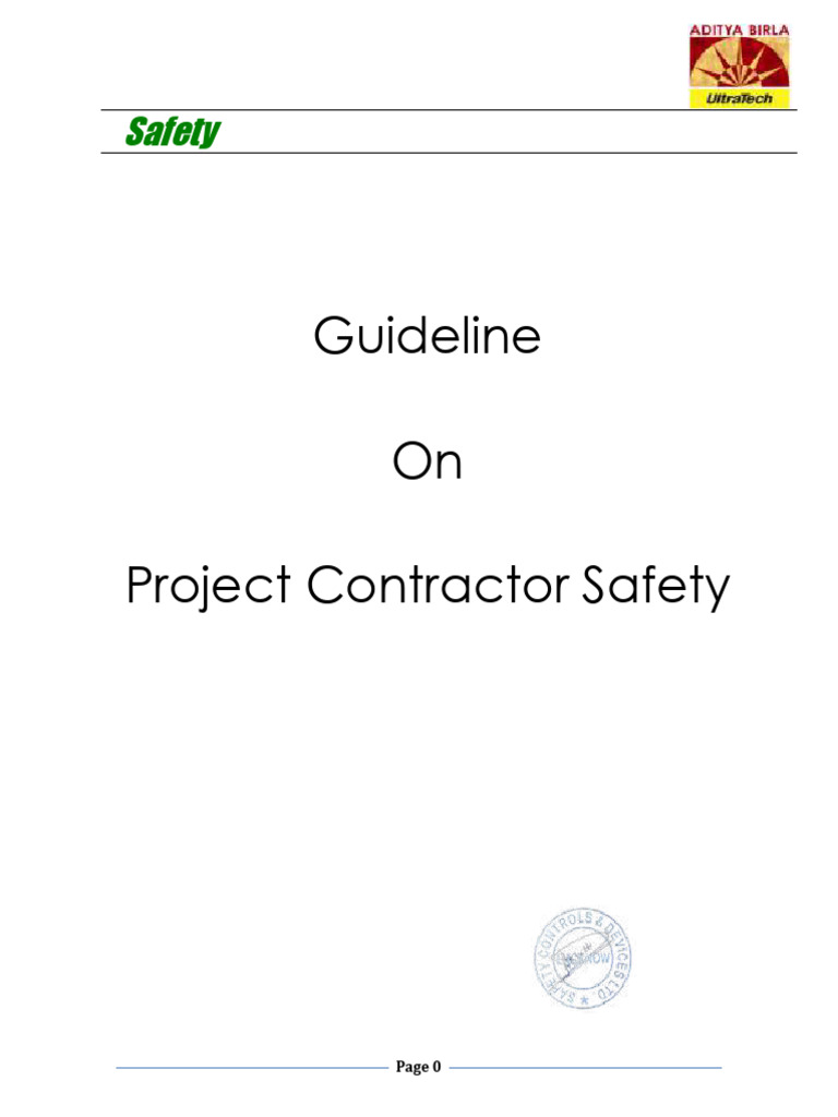 Guideline for Contract Safety signed_compressed | PDF | Scaffolding | Personal Protective Equipment