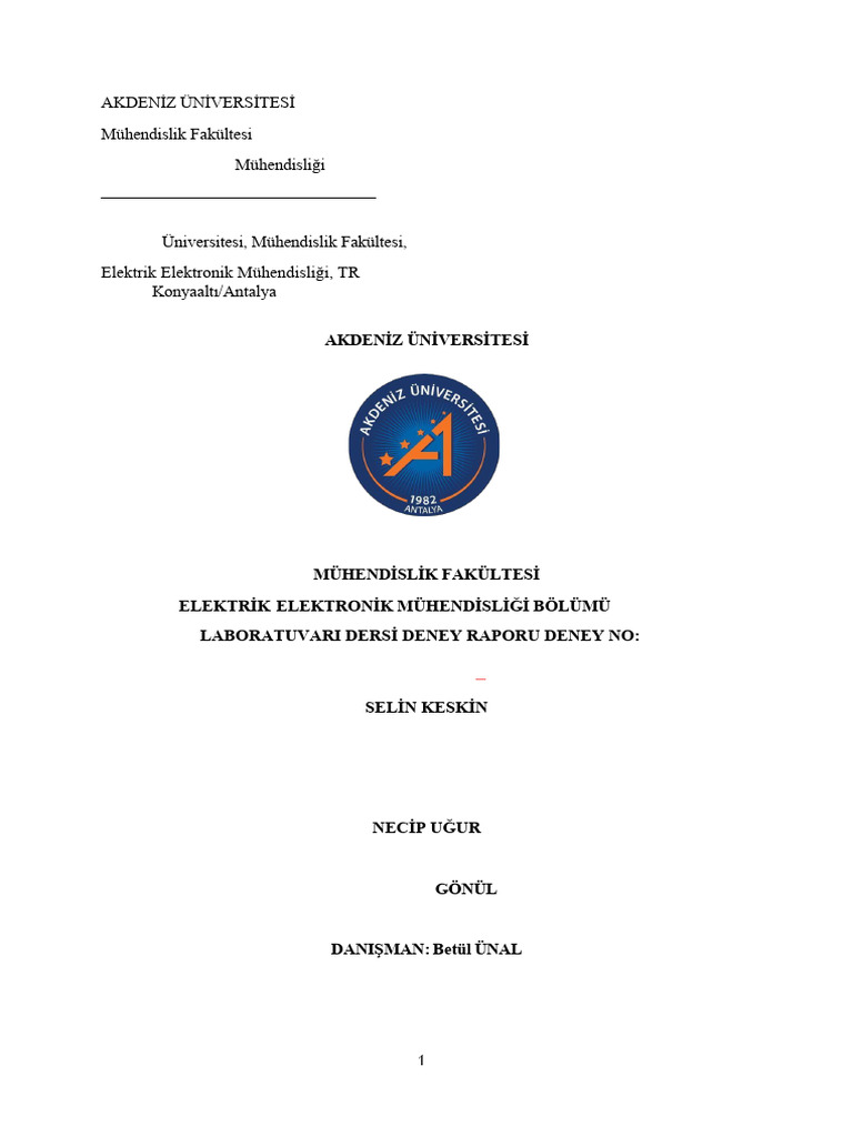 Deney 7 Devrelab | PDF