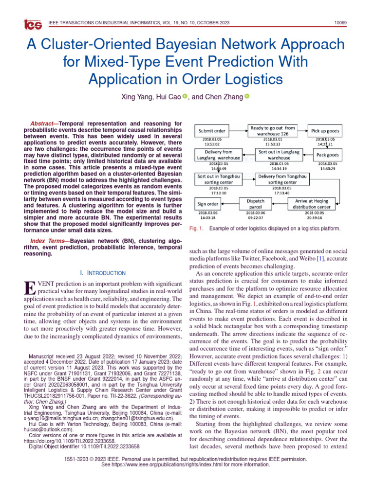 A Cluster-Oriented Bayesian Network Approach For Mixed-Type Event Prediction With Application in ...