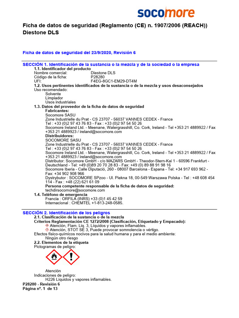 Diestone DLS | PDF | Toxicología