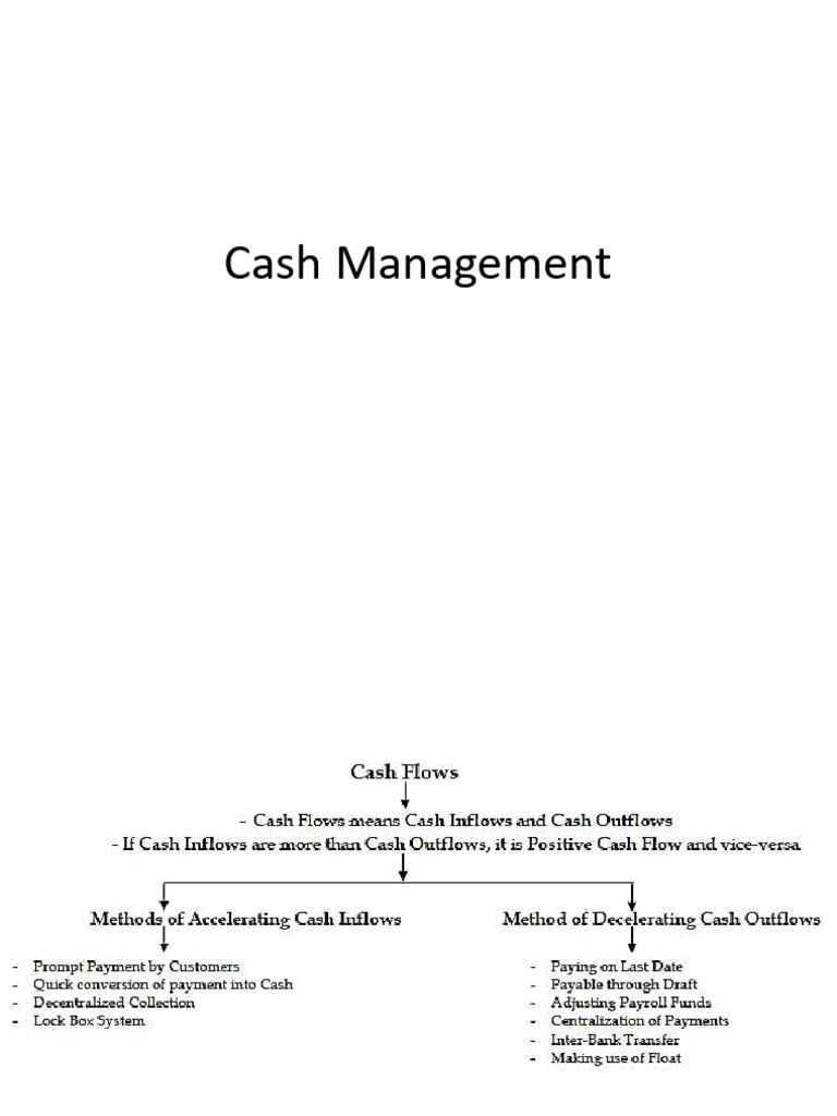 10. Lecture 10 (Cash Management) | PDF | Cash | Budget