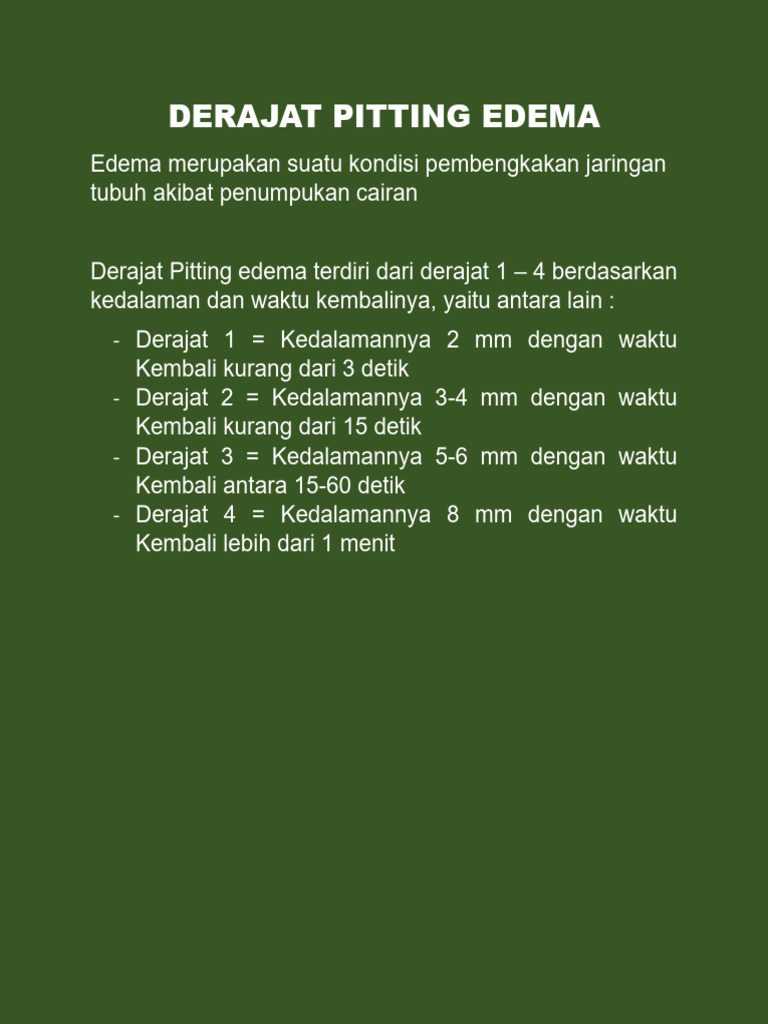 Derajat Pitting Edema pada Pasien CKD | PDF