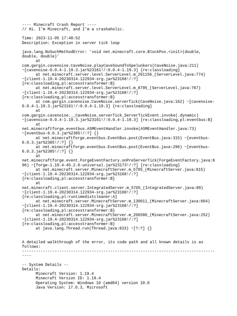 Crash 2023 11 05 - 17.48.52 Server | PDF | 64 Bit Computing | X86 ...