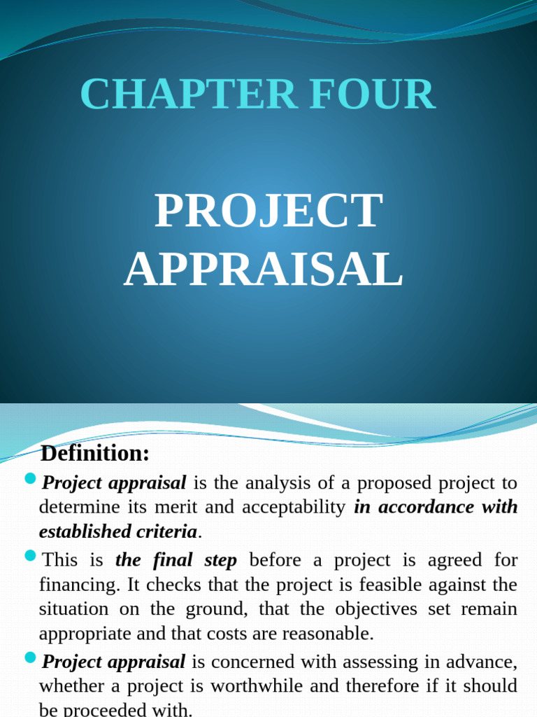 Chapter 4 Project Appraisal | PDF | Net Present Value | Business