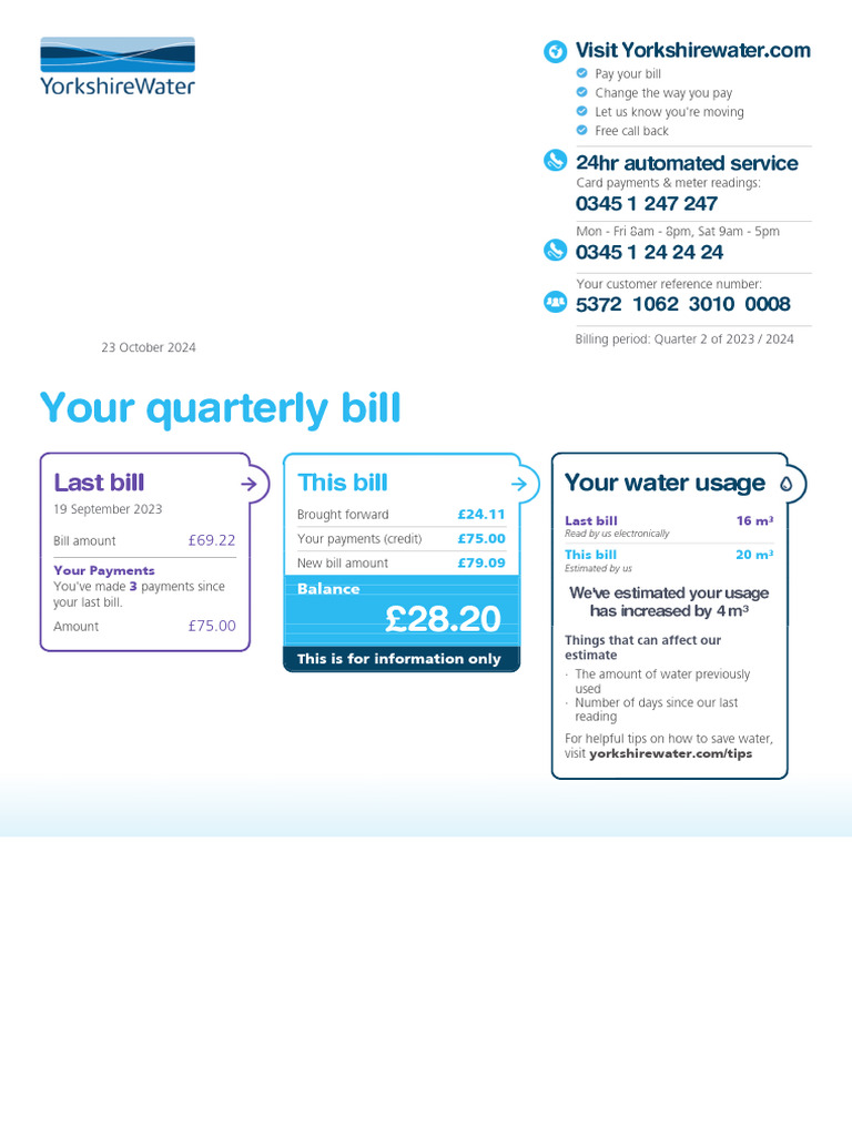Mr. Jonathan Mcqueen 84 Windsor Road Neath SA11 1NR: Billing Period ...