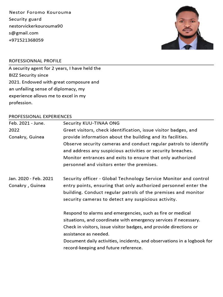 Nestor CV Security - PDF 2 | PDF | National Security | Securities