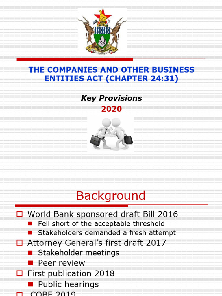 Update On The New Cobe 2020 | PDF | Corporations | Partnership